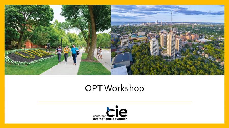 OPT workshop