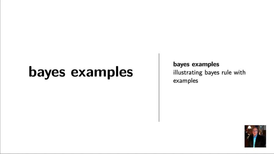 Lecture 5 Bayes Example