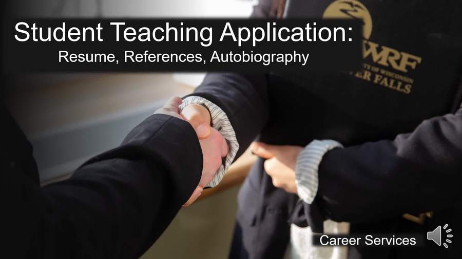 Student Teaching Application Materials Presentation