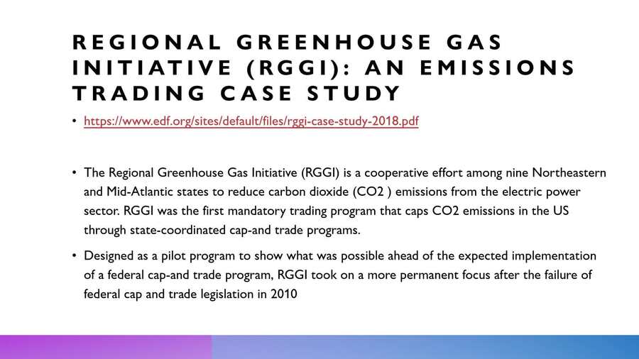 Part 3: Carbon Trading (RGGI Case Study)