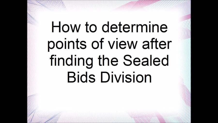 3.3: Sealed Bids Method - Points of View