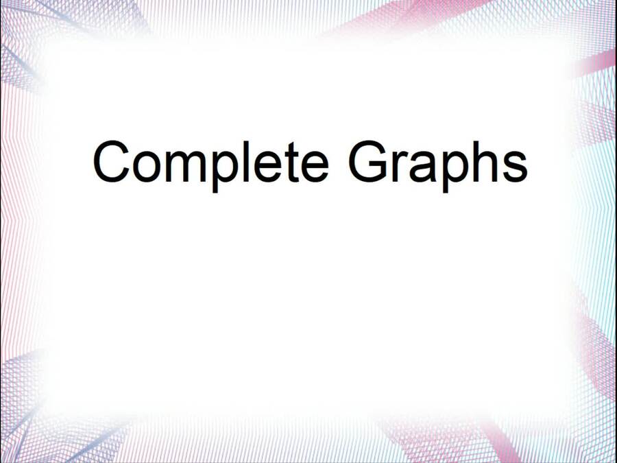 5.3: Complete Graphs And Hamilton Circuits