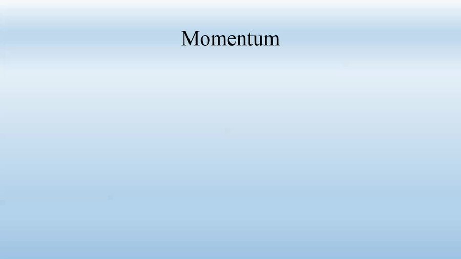 Introduction to Momentum