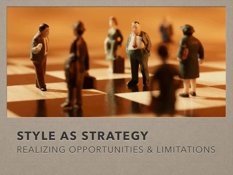 Style As Strategy
