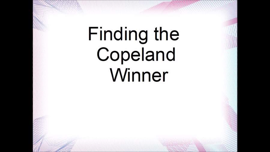 1.5: How to Find the winner using Copeland's Method