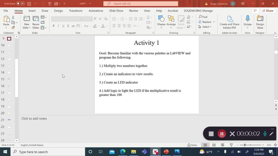 LabView Activity 1