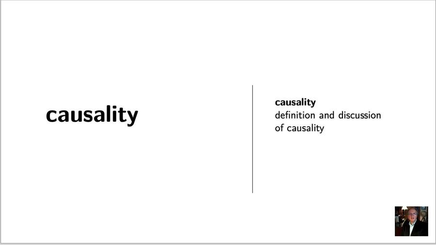 Lecture 4 Causality
