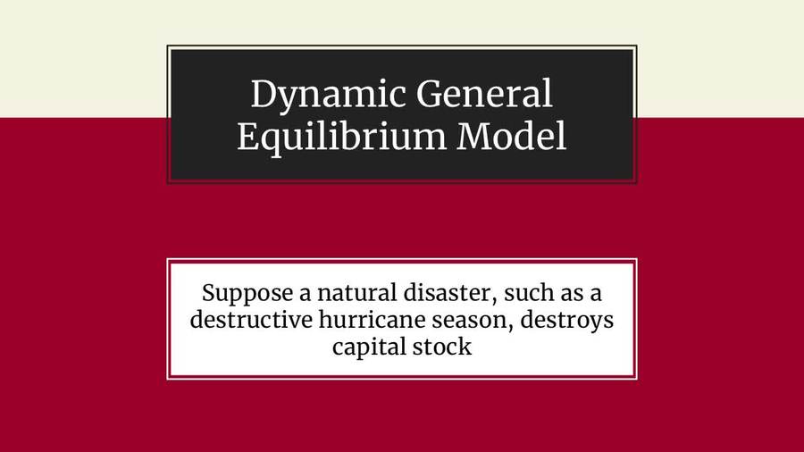 Dynamic Equilibrium Model 6 - Destruction of Capital Stock