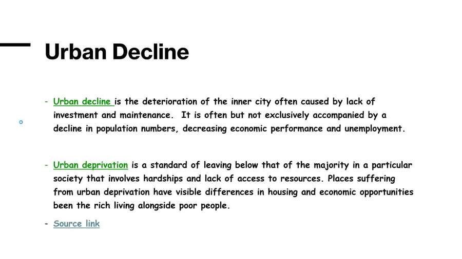 Part 3 Urban Decline