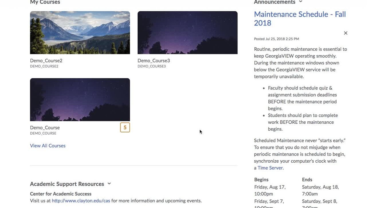 Clayton State MediaSpace