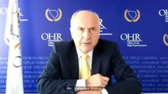 Valentin Inzko (High Representative of Bosnia and Herzegovina) on the ...