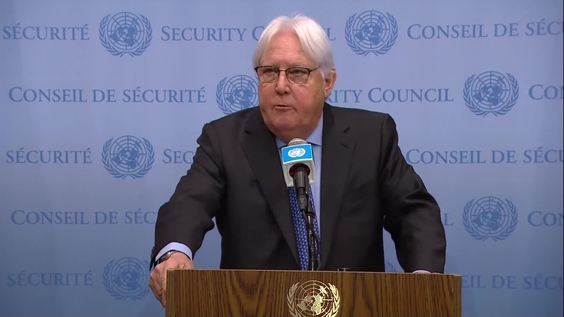 Martin Griffiths (OCHA) on threats to International Peace and Security ...