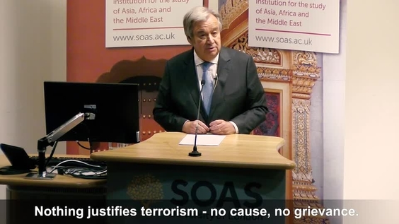 UN Secretary-General speaks on counter-terrorism and human rights | UN ...
