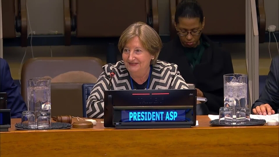 (3rd plenary meeting) Twenty-second session of the Assembly of States ...