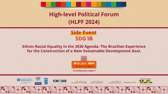 SDG 18-Ethnic-Racial Equality in the 2030 Agenda: the Brazilian experience for the construction ...