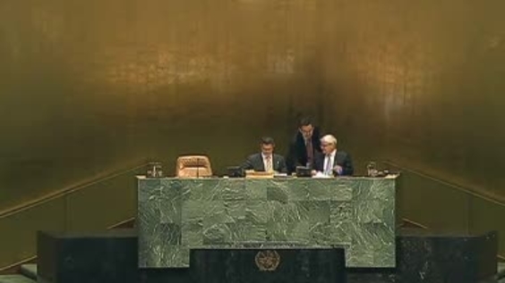 60th plenary meeting - General Assembly | UN Web TV