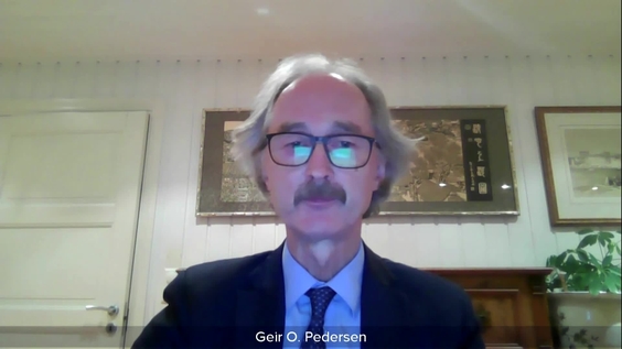 Geir Pedersen (Special Envoy) on the Situation in Syria- Security ...