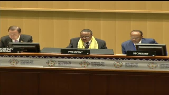Min Zhu (IMF), Opening, 1st Plenary Meeting | UN Web TV