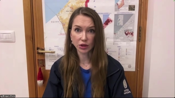 Olga Cherevko (OCHA) on the humanitarian situation in Gaza - Press ...