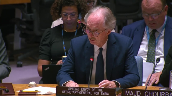 Geir Pedersen (Special Envoy for Syria) on the situation on the Middle ...