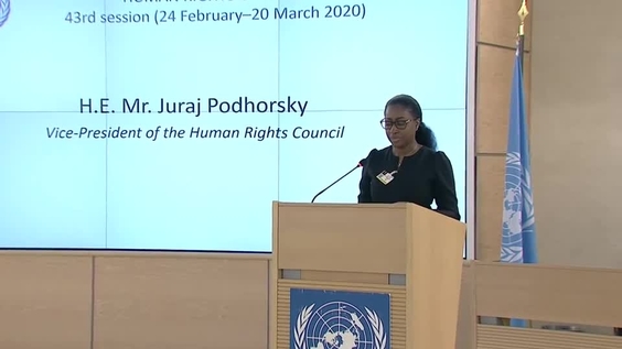 Gabon, High-Level Segment - 7th Meeting, 43rd Regular Session Human ...