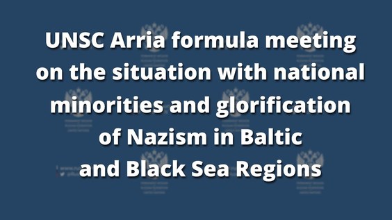 Arria-Formula Meeting on the situation with national minorities and ...