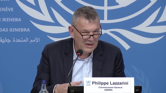 UNRWA – Press conference: Philippe Lazzarini | UN Web TV