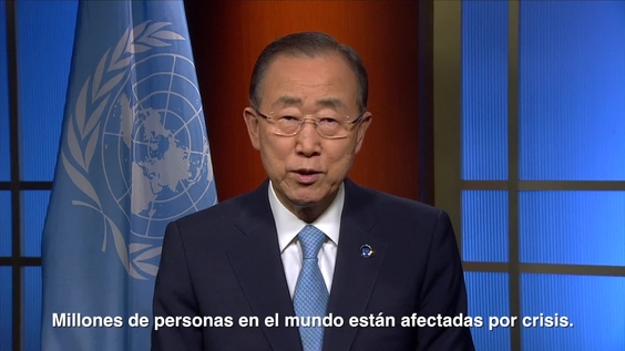 Ban Ki Moon Secretario General De La Onu Día Mundial De La