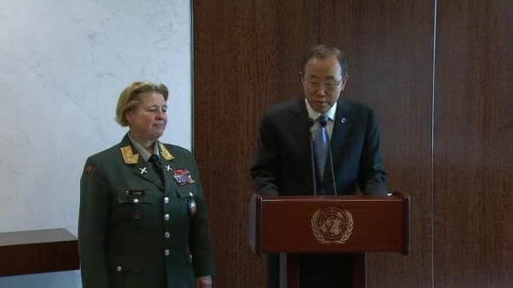 Ban Ki-moon, appointment of Major General Kristin Lund (Norway) as ...