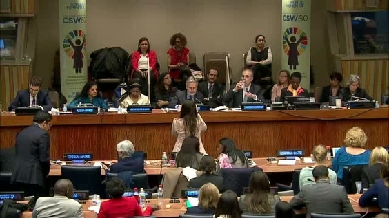 Commission on the Status of Women (CSW60) - Closure of the sixtieth ...
