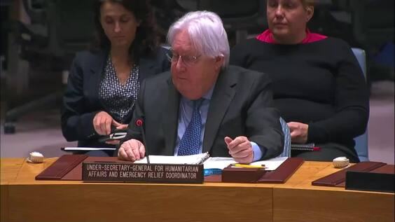 Martin Griffiths (OCHA) on Maintenance of peace and security of Ukraine ...