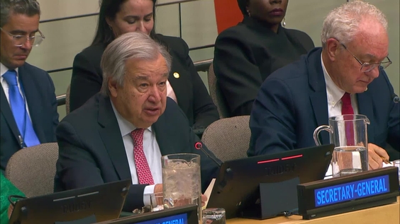 António Guterres (UN Secretary-General) at the Handover Ceremony of the ...