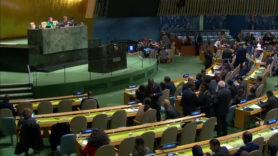 General Assembly, 30th plenary meeting, 73rd session | UN Web TV