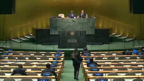 General Assembly: 26th plenary meeting, 69th Session | UN Web TV