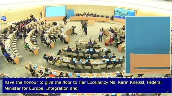 Karin Kneissl (Austria) - 17th Meeting, 38th Regular Session Human ...