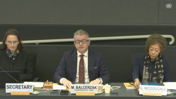 Committee on the Elimination of Racial Discrimination | UN Web TV