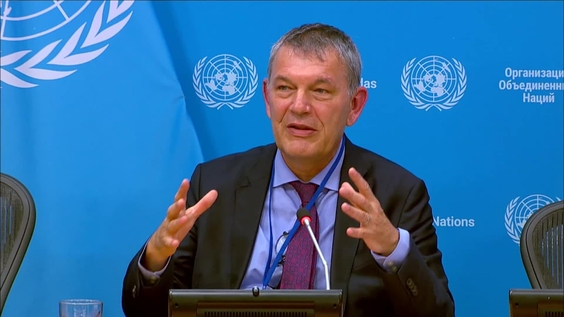 Philippe Lazzarini (UNRWA) on Palestine Refugees - Press Conference ...