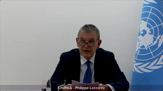 Philippe Lazzarini (UNRWA) on the situation in the Middle East ...