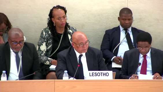 Lesotho Review - 49th Session of Universal Periodic Review | UN Web TV