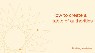 Product Training - US | Thomson Reuters - Drafting Assistant