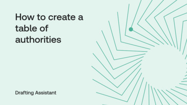 Product Training - US | Thomson Reuters - Drafting Assistant