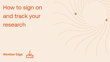 Product Training - US | Thomson Reuters - Westlaw Edge