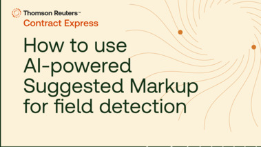 Product Training - US | Thomson Reuters - Contract Express