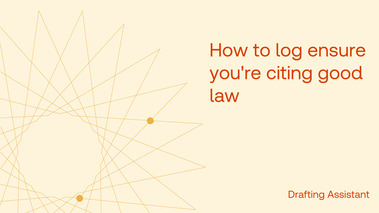 Product Training - US | Thomson Reuters - Drafting Assistant