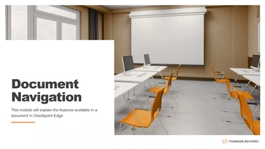 Product Training - US | Thomson Reuters - Checkpoint Edge