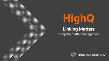 Product Training - US | Thomson Reuters - HighQ