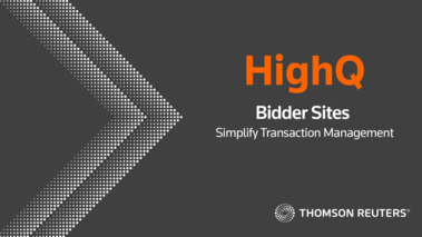 Product Training - US | Thomson Reuters - HighQ