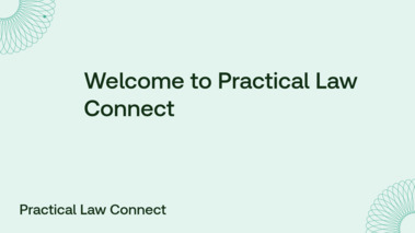 Product Training - US | Thomson Reuters - Practical Law Connect