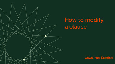 Product Training - US | Thomson Reuters - CoCounsel Drafting