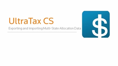 Product Training - US | Thomson Reuters - UltraTax CS